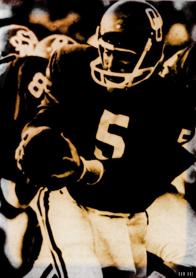 1974 Steve Davis Oklahoma Football Art by Row One Brand Wall Art