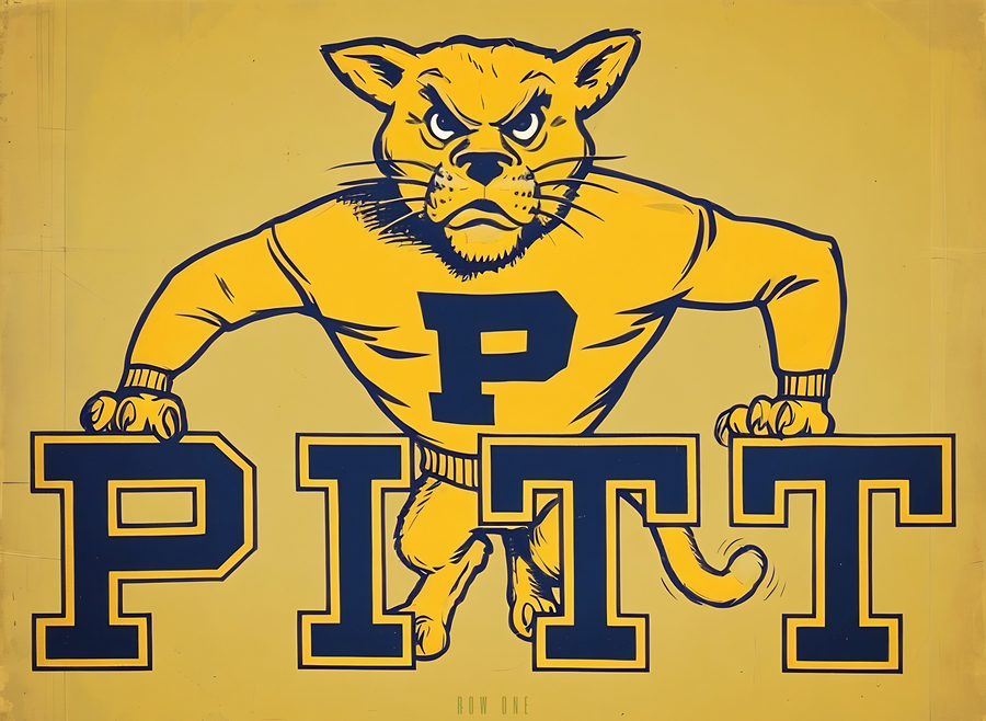 Vintage Pitt Panther Cartoon Art by Row One Brand Wall Art