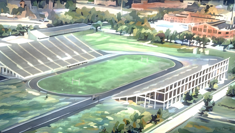 1940s Owen Field Stadium Art by Row One Brand Wall Art