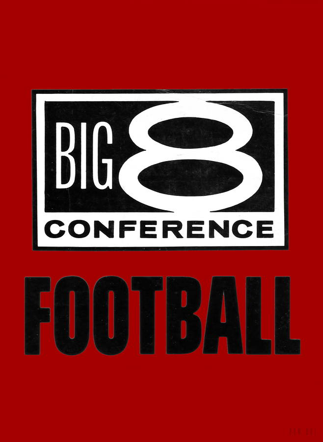 big 8 conference football poster by Row One Brand Wall Art