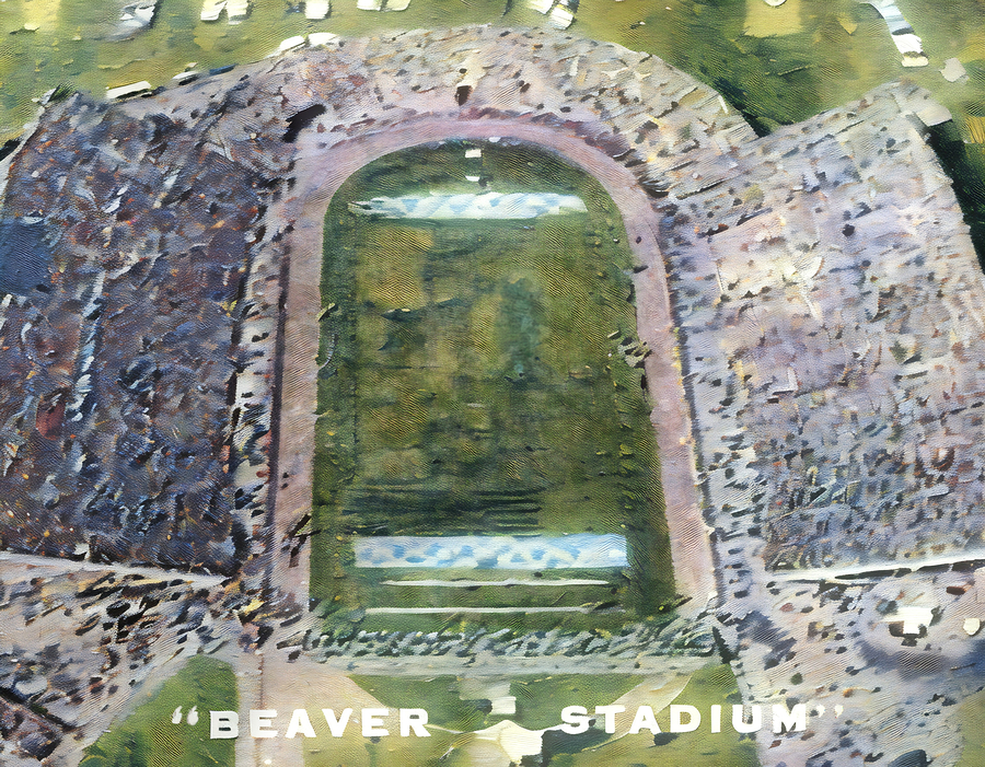 Beaver Stadium in State College by Row One Brand Wall Art