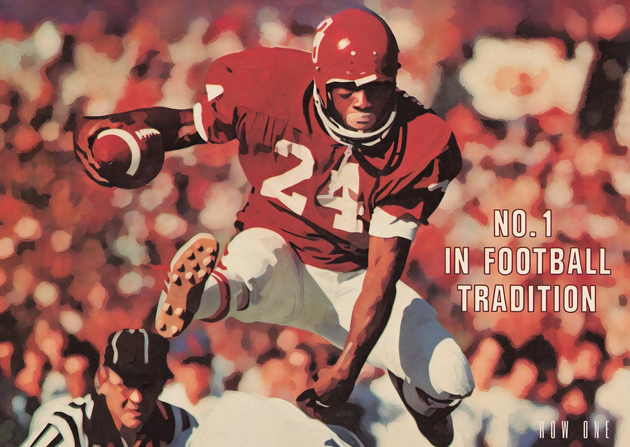Number 1 in Football Tradition by Row One Brand Wall Art