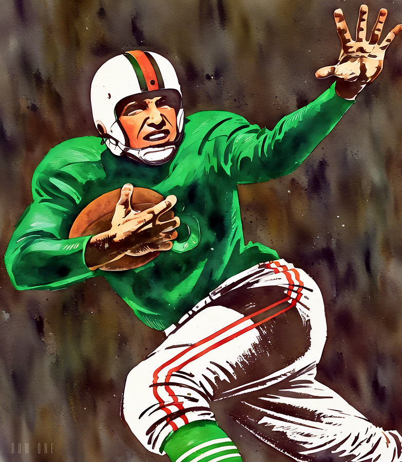 1950s football player art by Row One Brand Wall Art