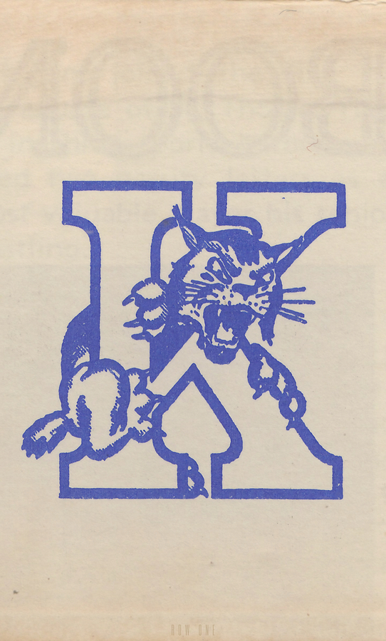 1969 Kentucky Wildcat Art by Row One Brand Wall Art