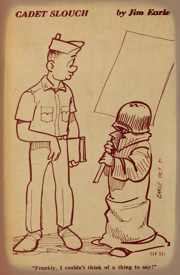 1971 Cadet Slouch Jim Earle Cartoon Art by Row One Brand Wall Art