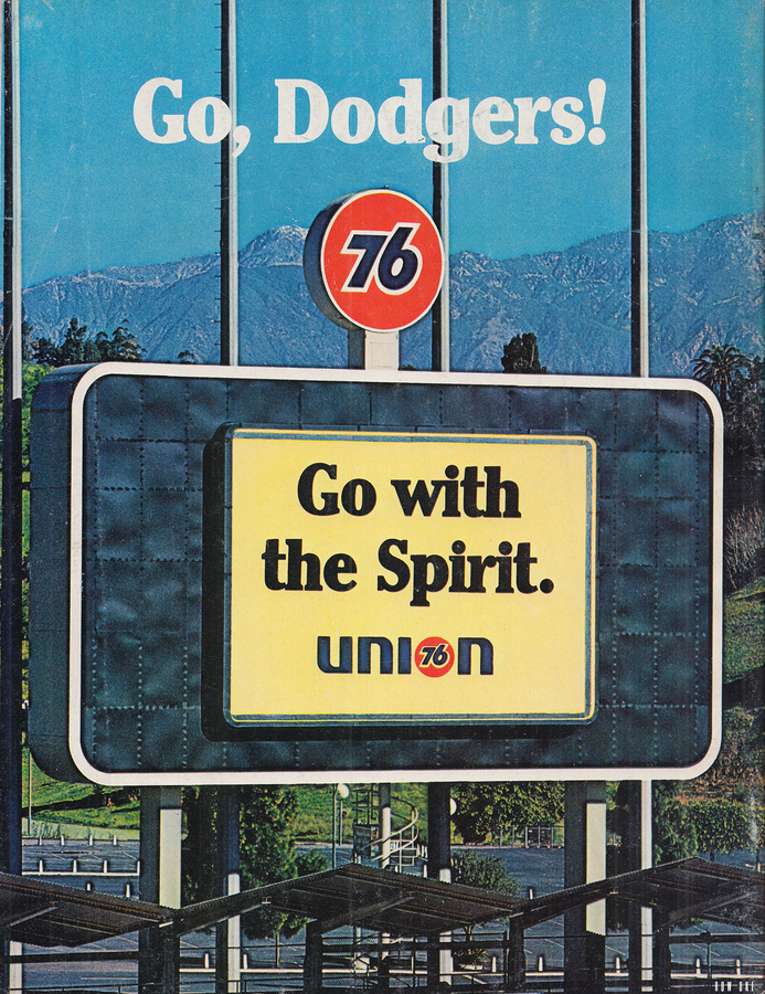 1980 Dodgers 76 Gasoline Ad by Row One Brand Wall Art