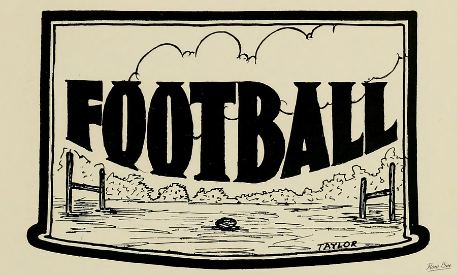 1920 Football Art by Row One Brand Wall Art