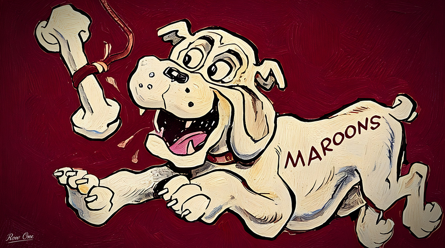 1960 Phil Neel Mississippi State Bulldog Cartoon Art by Row One Brand ...