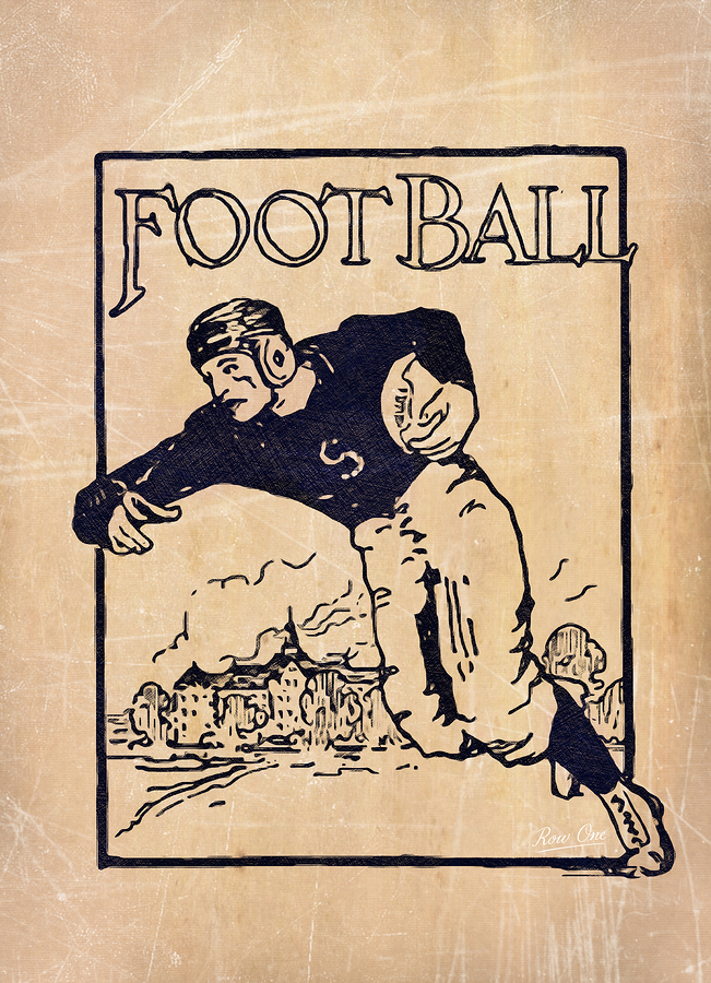 Early 1900s Penn State Football Player Art by Row One Brand Wall Art