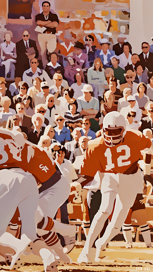 1978 sam houston state football art by Row One Brand Wall Art