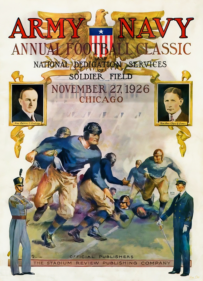 1926 Army vs. Navy Football Program Cover Art by Row One Brand Wall Art