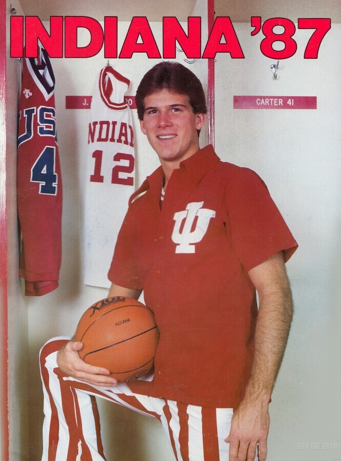 1987 Indiana Steve Alford Poster by Row One Brand Wall Art