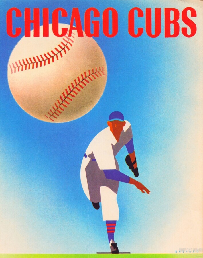 Chicago Cubs Art by Row One Brand Wall Art