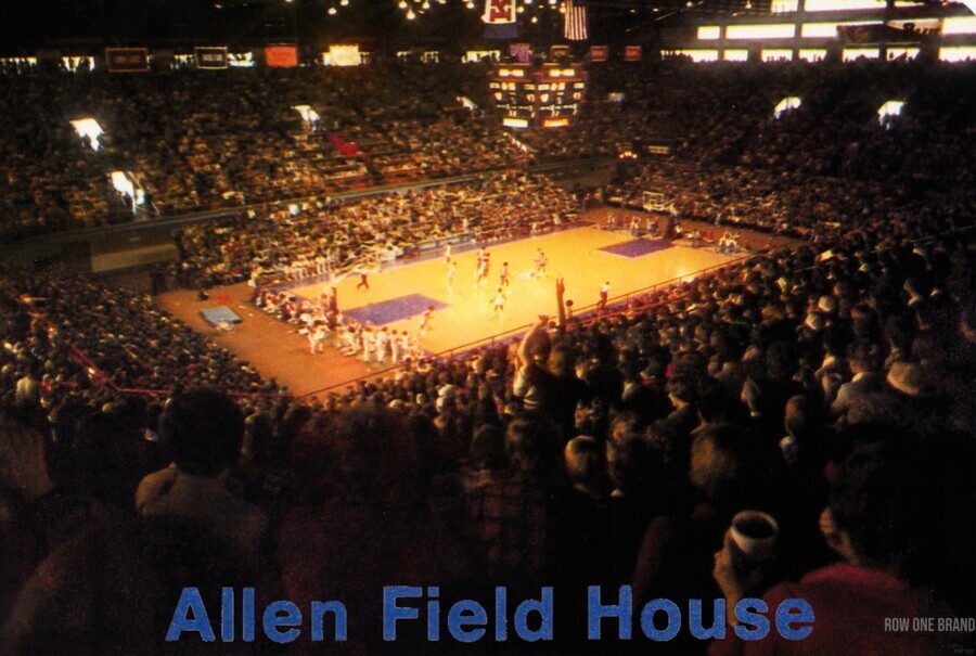 Vintage Allen Fieldhouse Art by Row One Brand Wall Art