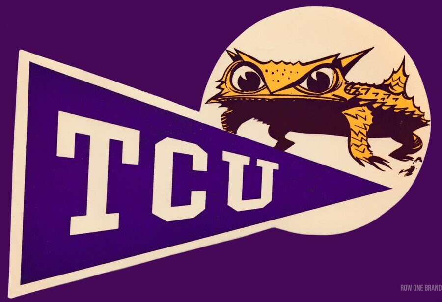 1958 TCU Horned Frog Print by Row One Brand Wall Art