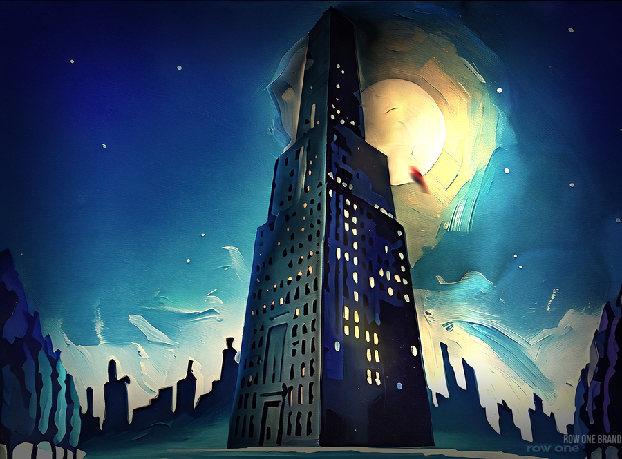 Leaping a Tall Building by Row One Brand Wall Art