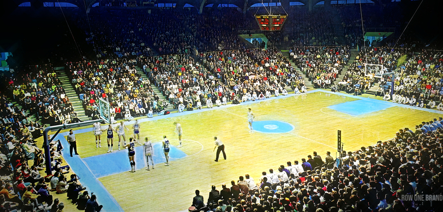 Carmichael Auditorium UNC Basketball Art by Row One Brand Wall Art