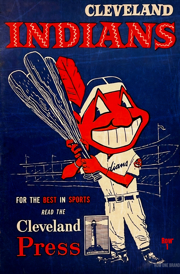 Vintage Cleveland Indians Art by Row One Brand Wall Art
