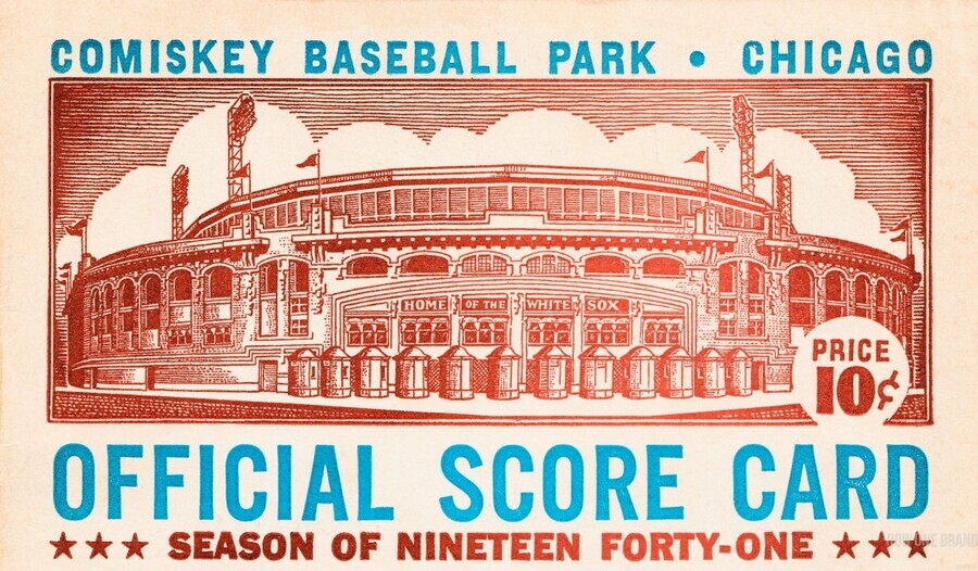 comiskey baseball park by Row One Brand Wall Art