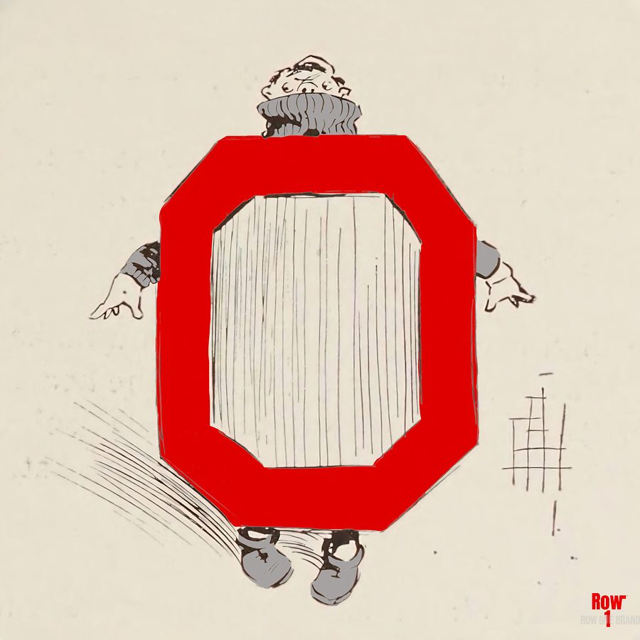 Early 1900s Ohio State Cartoon Art by Row One Brand Wall Art