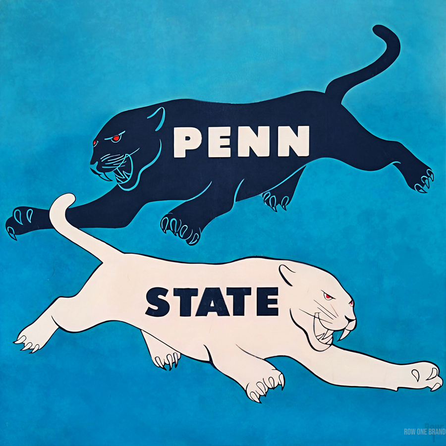 Vintage Fifties Penn State Art by Row One Brand Wall Art