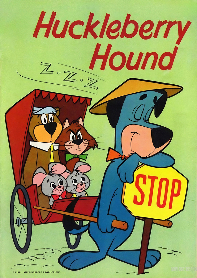 Huckleberry Hound Stop Sign Rest by Row One Brand Wall Art