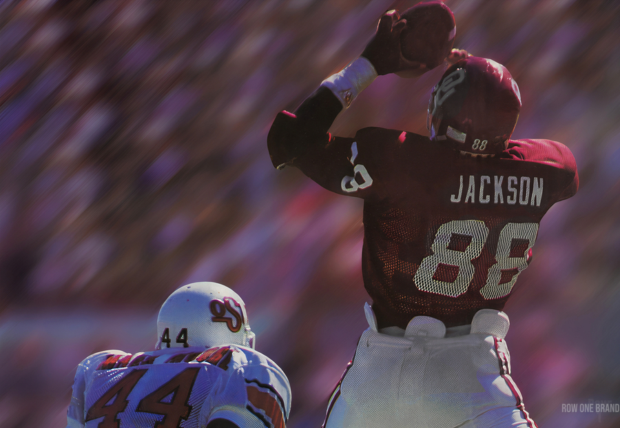 1986 Keith Jackson Oklahoma Football Art by Row One Brand Wall Art