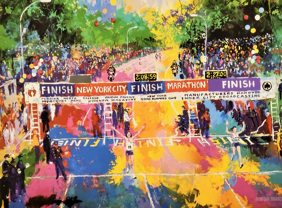 leroy neiman new york city marathon art by Row One Brand Wall Art