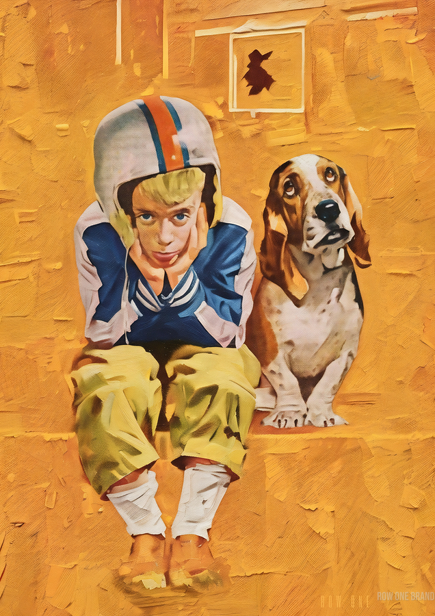 lon keller kid football broken window art by Row One Brand Wall Art