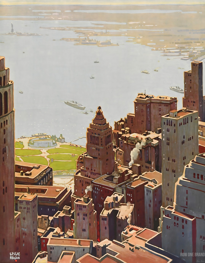 new york city art leslie ragan by Row One Brand Wall Art
