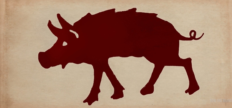 1920s Arkansas Razorback Art by Row One Brand Wall Art
