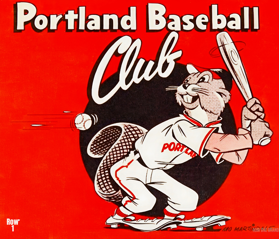 Portland Beavers Baseball Club Art by Mo Martindale by Row One Brand ...
