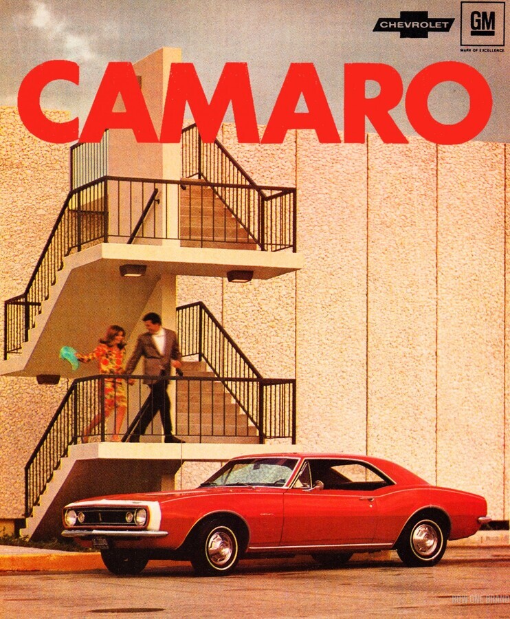 Retro Remix Camaro Poster by Row One Brand Wall Art