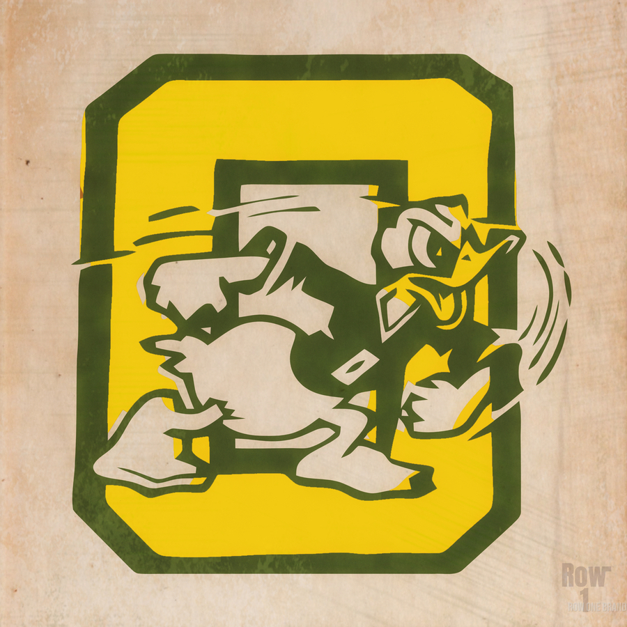 Retro Eighties Oregon Duck Art by Row One Brand Wall Art