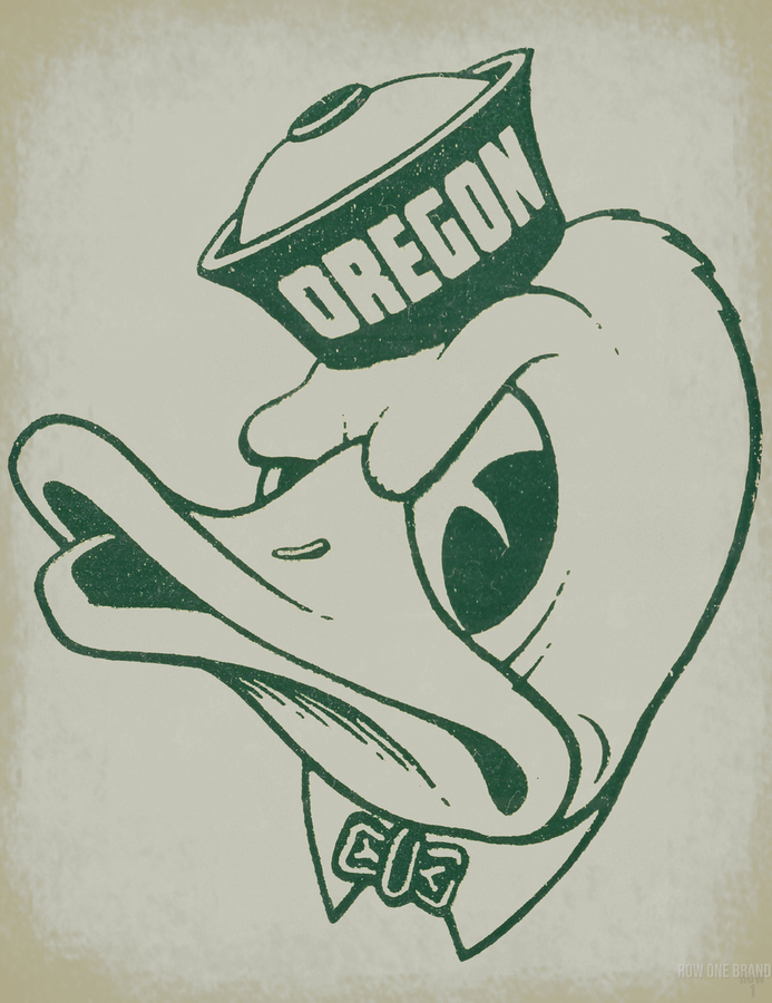 Vintage Oregon Duck Art by Row One Brand Wall Art