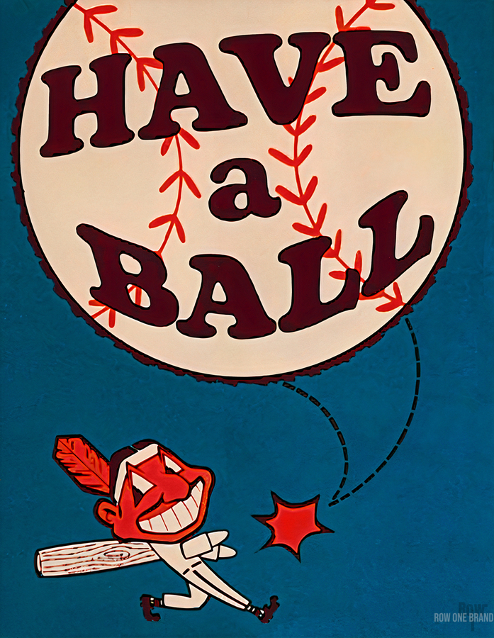 Sixties Cleveland Indians Art by Row One Brand Wall Art