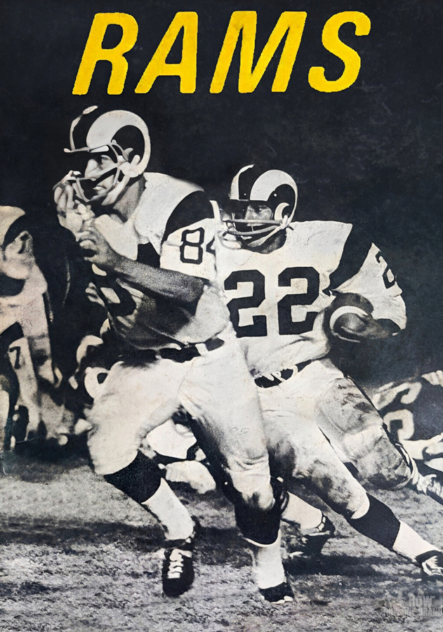 LA Rams Throwback Night Game Art by Row One Brand Wall Art