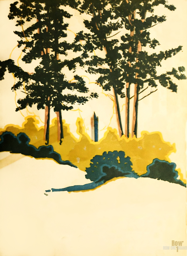 1920s Iowa State Campus Art by Row One Brand Wall Art