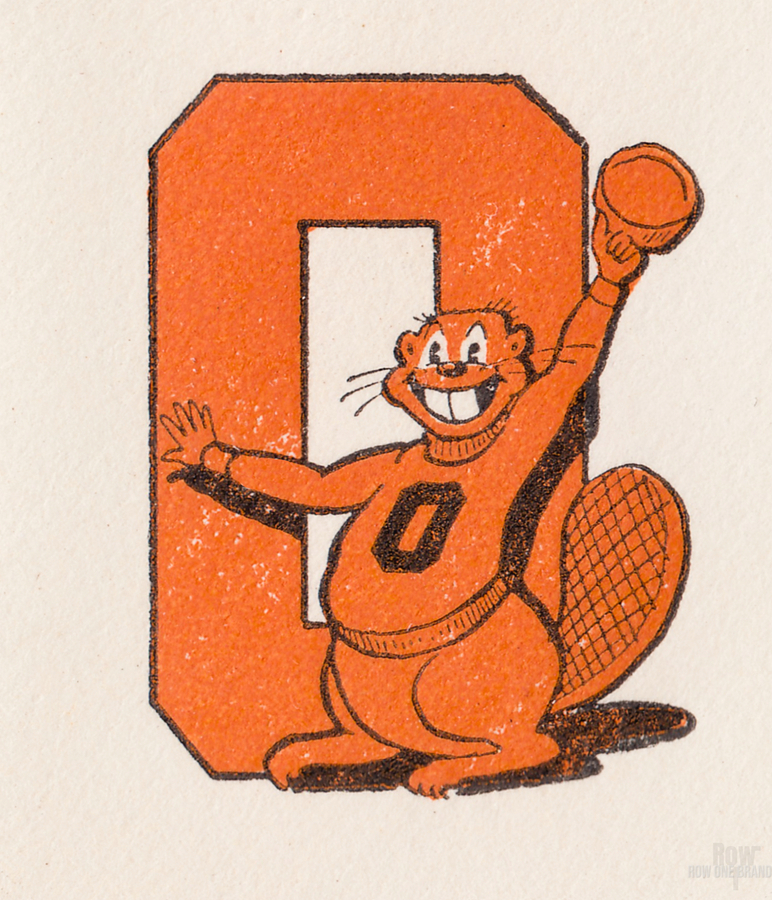 Vintage Oregon State Beaver Art by Row One Brand Wall Art