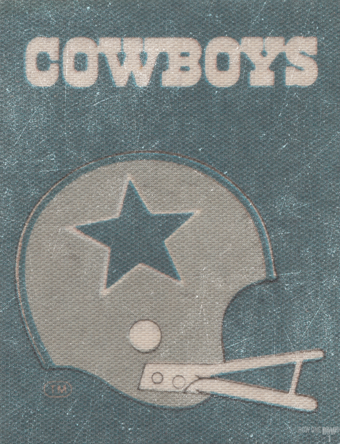 Vintage Dallas Cowboys Sticker Art by Row One Brand Wall Art