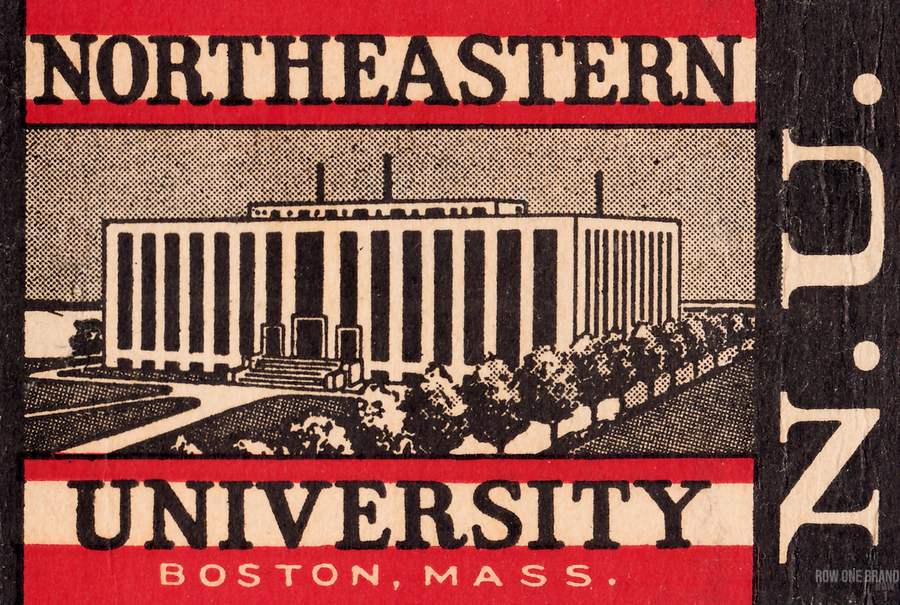 Vintage Northeastern University Art by Row One Brand Wall Art