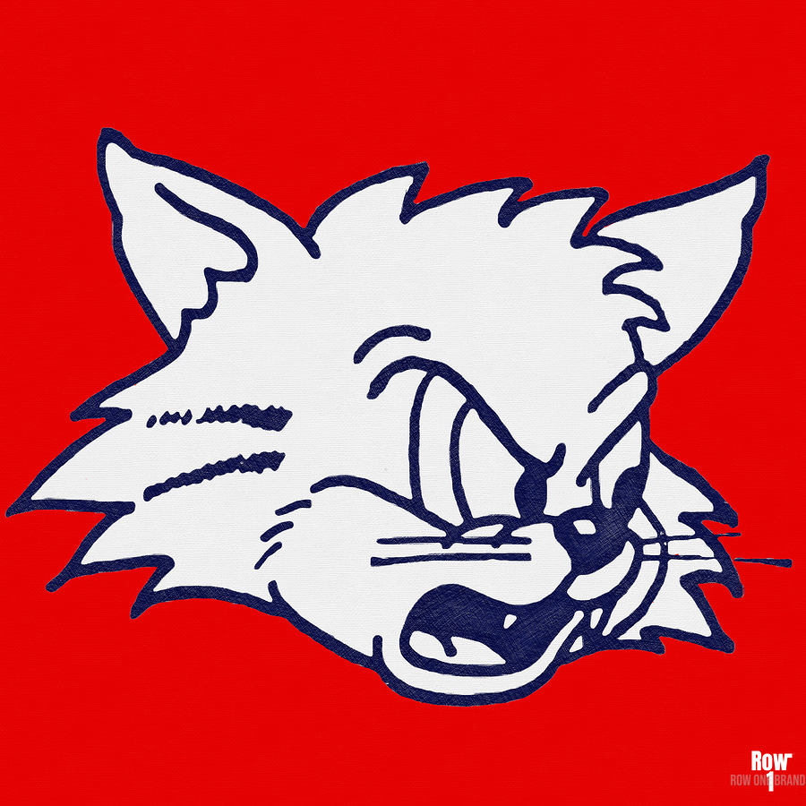 Vintage Arizona Wildcat Cartoon Head by Row One Brand Wall Art