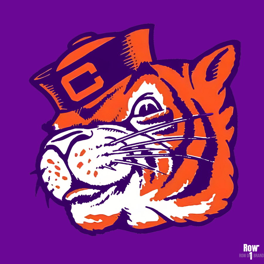 Vintage Clemson Tiger Sailor Mascot Art by Row One Brand Wall Art