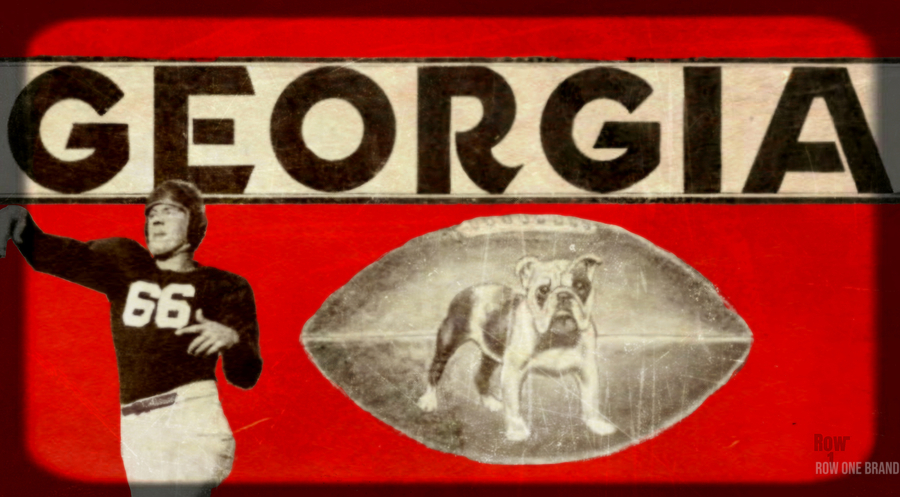 Vintage Georgia Football Viewfinder Art by Row One Brand Wall Art