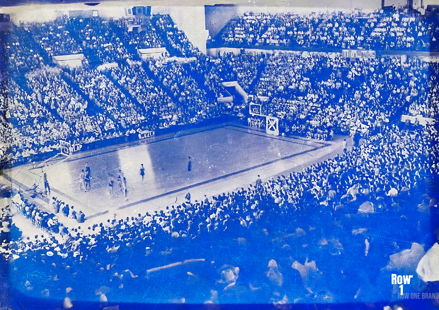 vintage kentucky memorial coliseum art by Row One Brand Wall Art