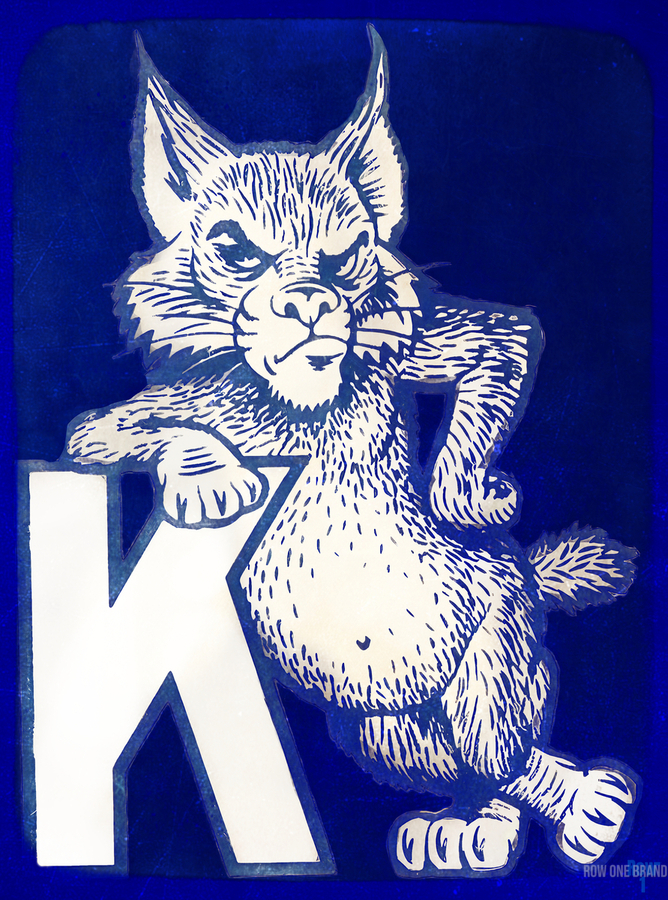 Vintage Kentucky Wildcat Art by Row One Brand Wall Art