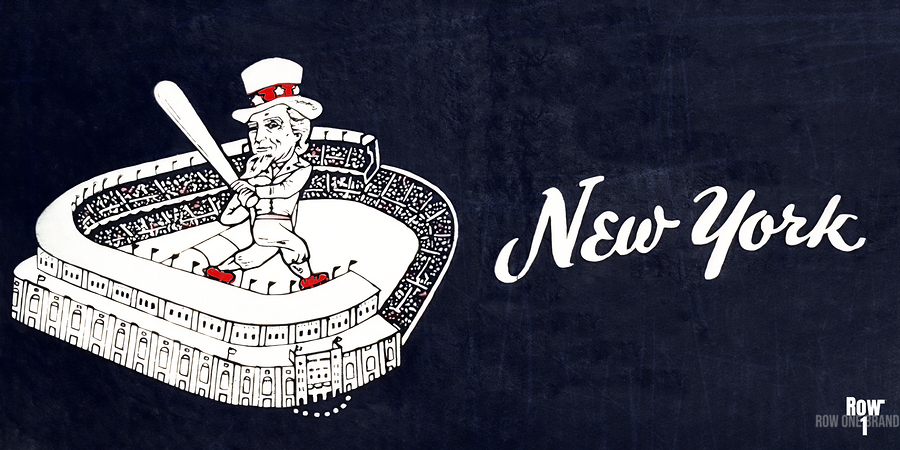Vintage New York Yankees Art by Row One Brand Wall Art