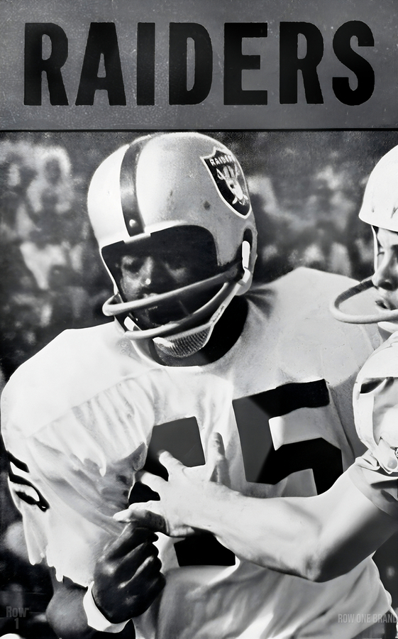 Vintage Oakland Raiders Throwback Art by Row One Brand Wall Art