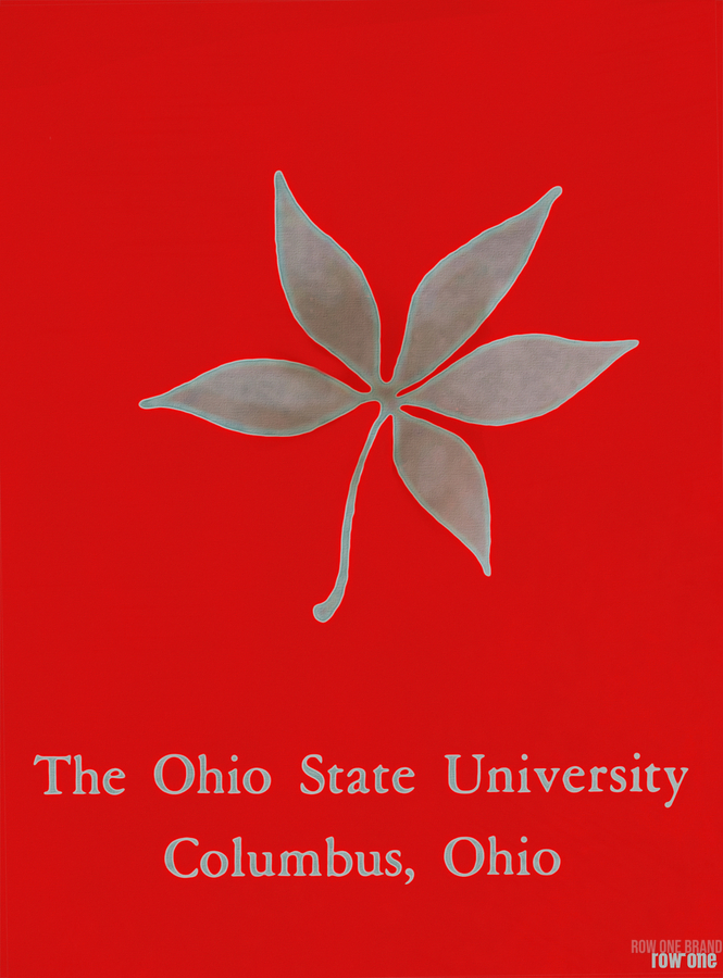 Vintage Ohio State Buckeye Leaf Art by Row One Brand Wall Art