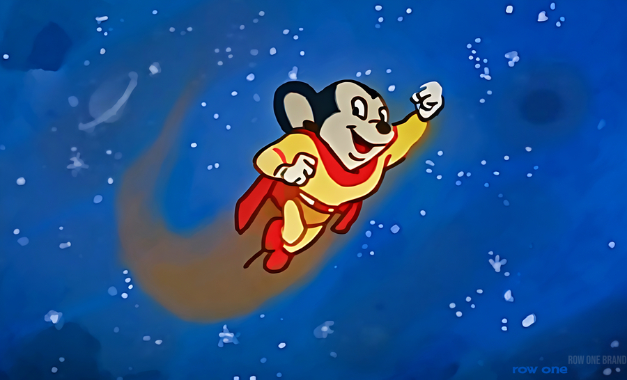 1947 Mighty Mouse Cartoon Art by Row One Brand Wall Art